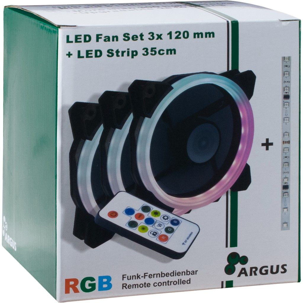 Intertech FAN SET ARGUS RS-04 RGB - Online prodaja računara, računarske ...