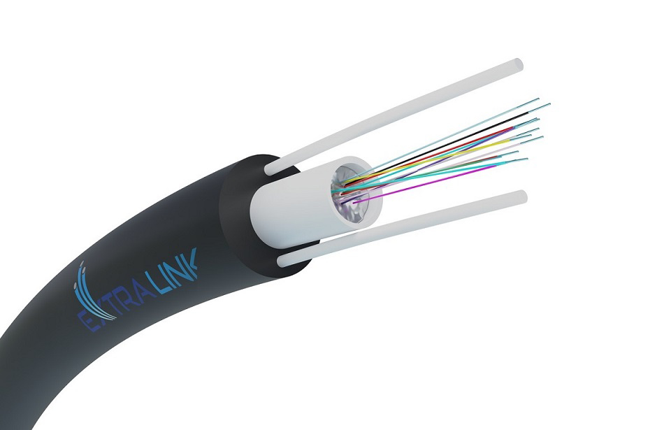 EXTRALINK 12F AERIAL FIBER OPTIC CABLE 5,2mm G.652D, 4km kotur - Online ...