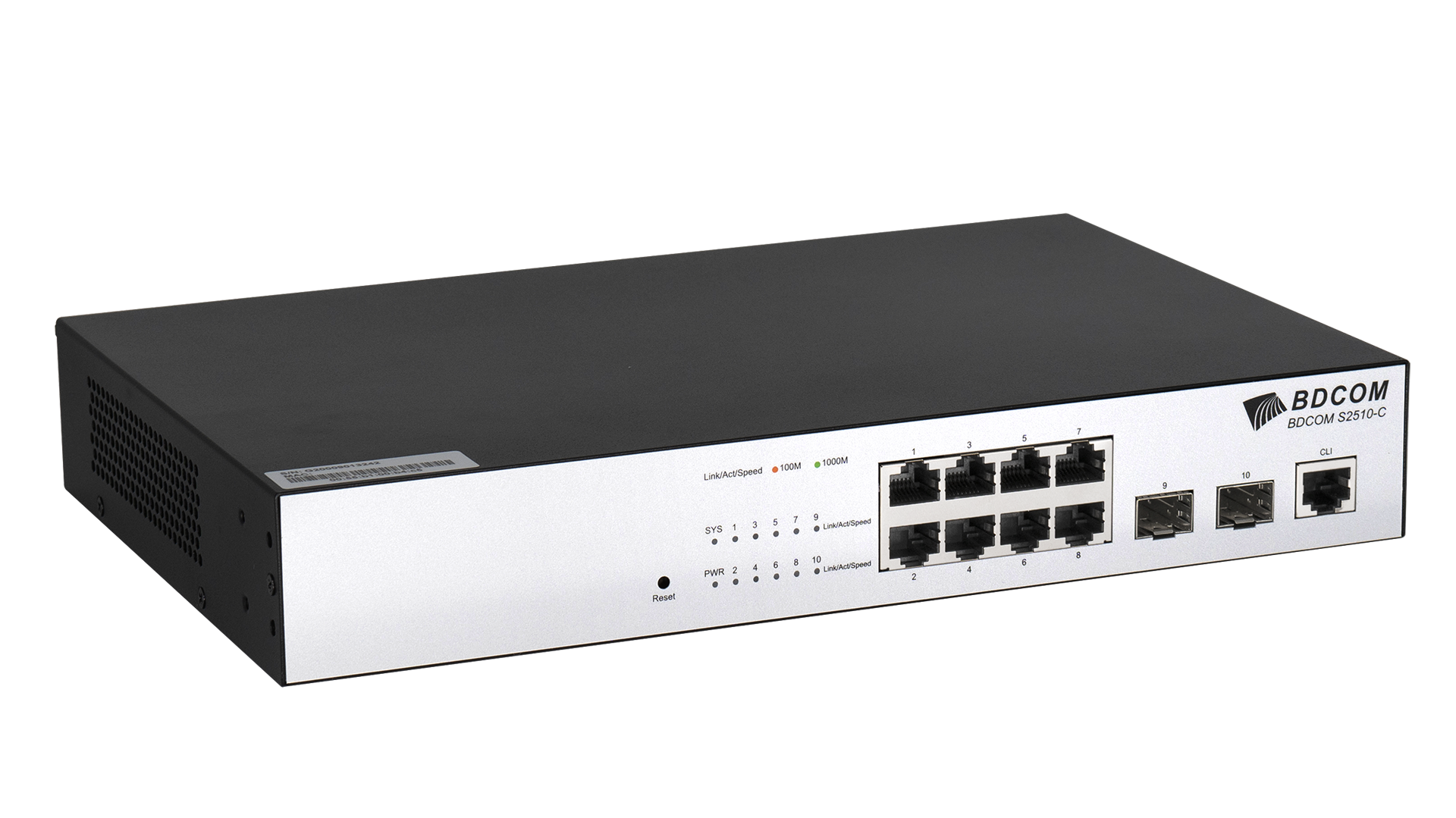 BDCOM S2510-C ,switch 8 x Gigabit RJ45, 2 x Gigabit SFP, L3-lite ...