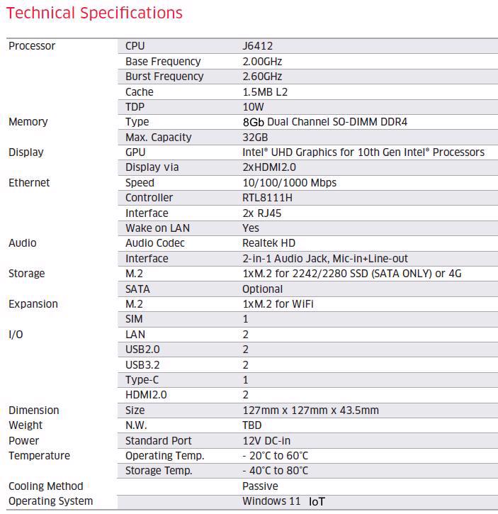 Samtec POS mini PC NX6412 - Online prodaja računara, računarske i ...