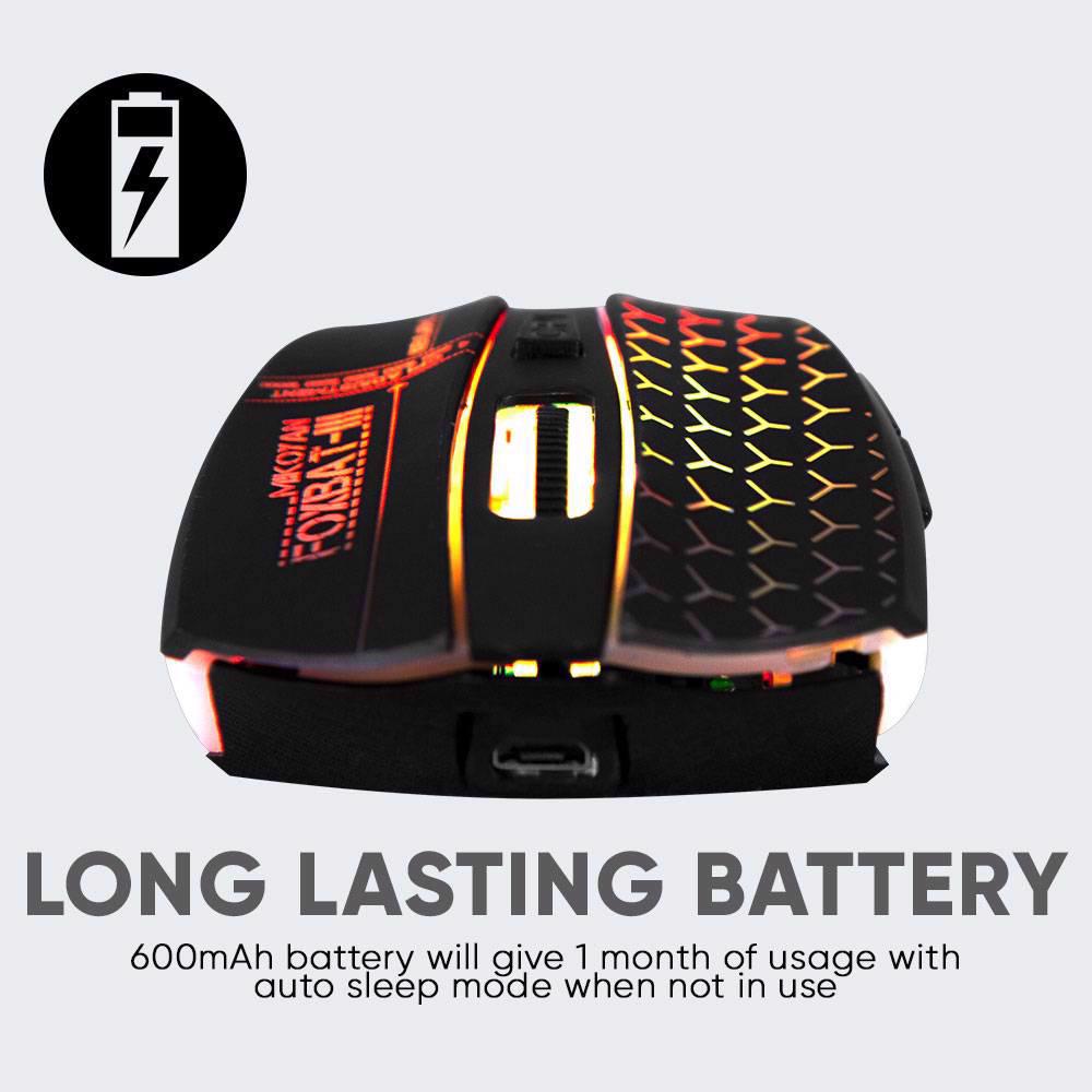 ARMAGGEDDON Mikoyan Foxbat 3 Wireless Optical Gaming Mouse Kevlar-13 ...