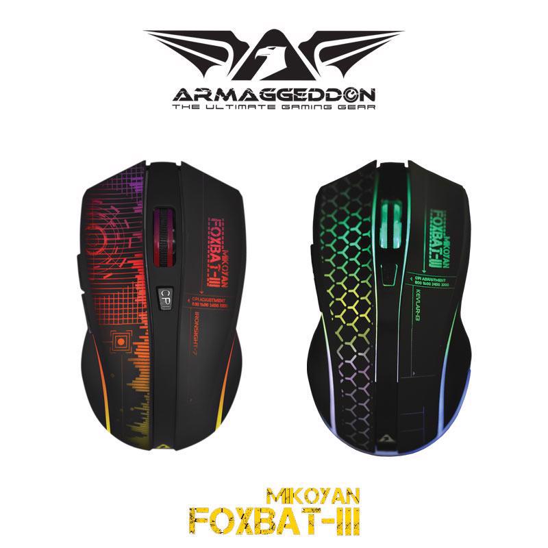 ARMAGGEDDON Mikoyan Foxbat 3 Wireless Optical Gaming Mouse Kevlar-13 ...