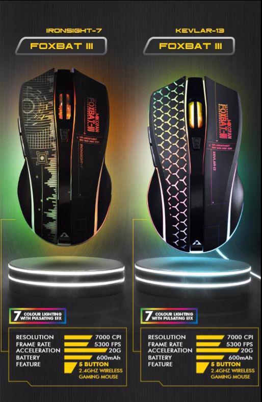 ARMAGGEDDON Mikoyan Foxbat 3 Wireless Optical Gaming Mouse Kevlar-13 ...