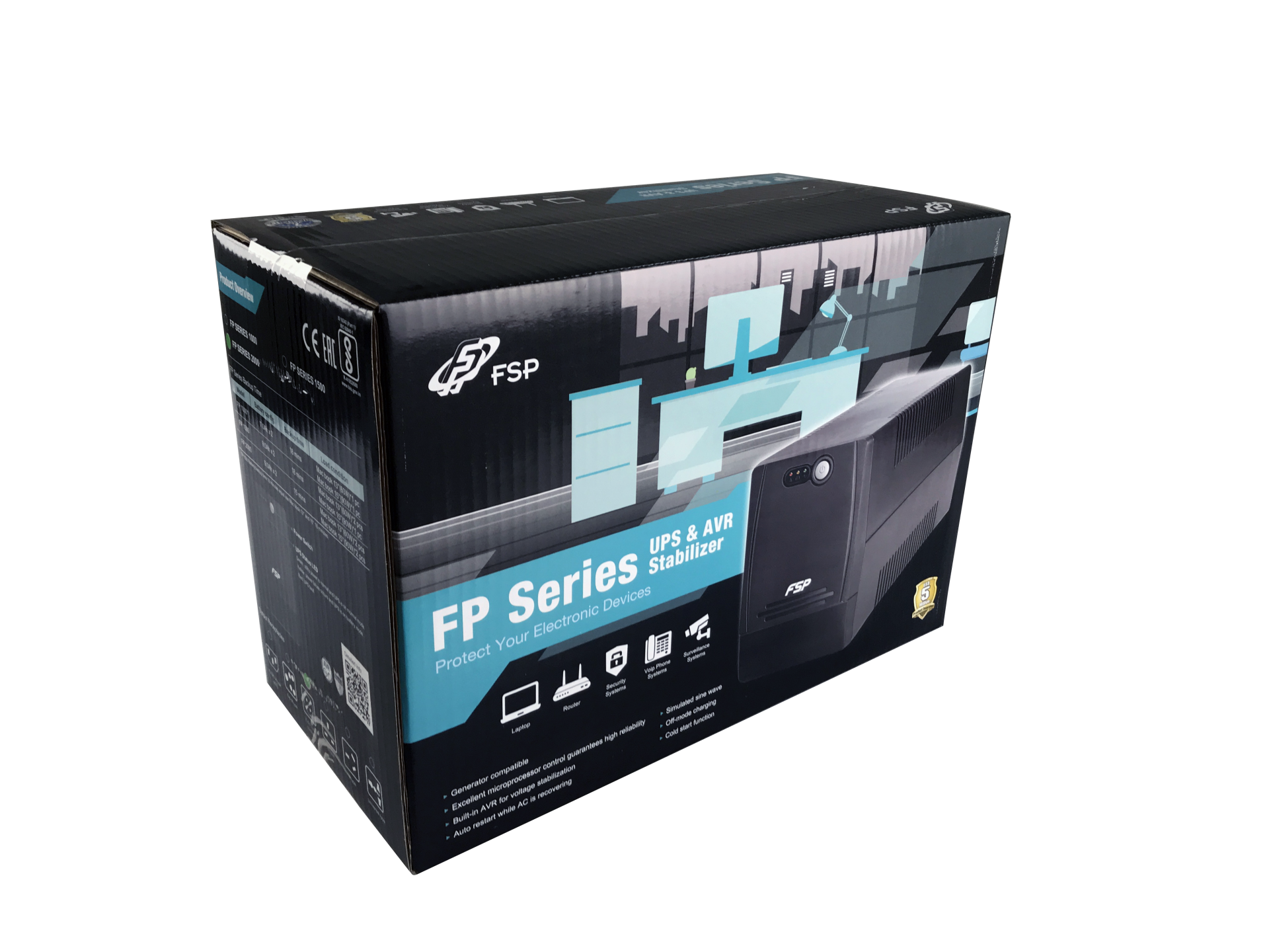 FSP UPS FP600 600VA/360W line-interactive šukox2 (PPF3600708), AVR ...